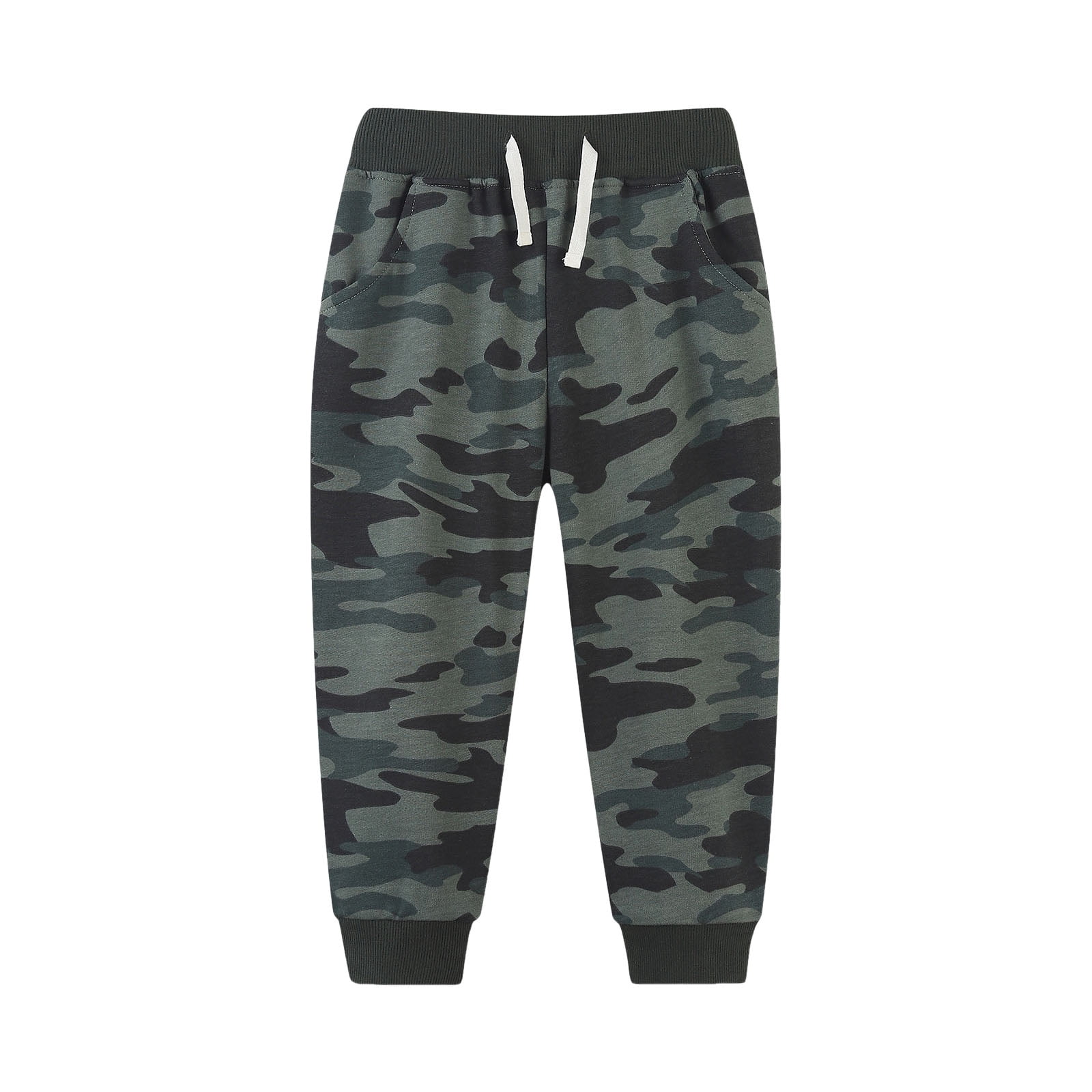 Caqnni Little Boys Multi-Pocket Pants Outdoor Cargo Jogger Pant Work ...