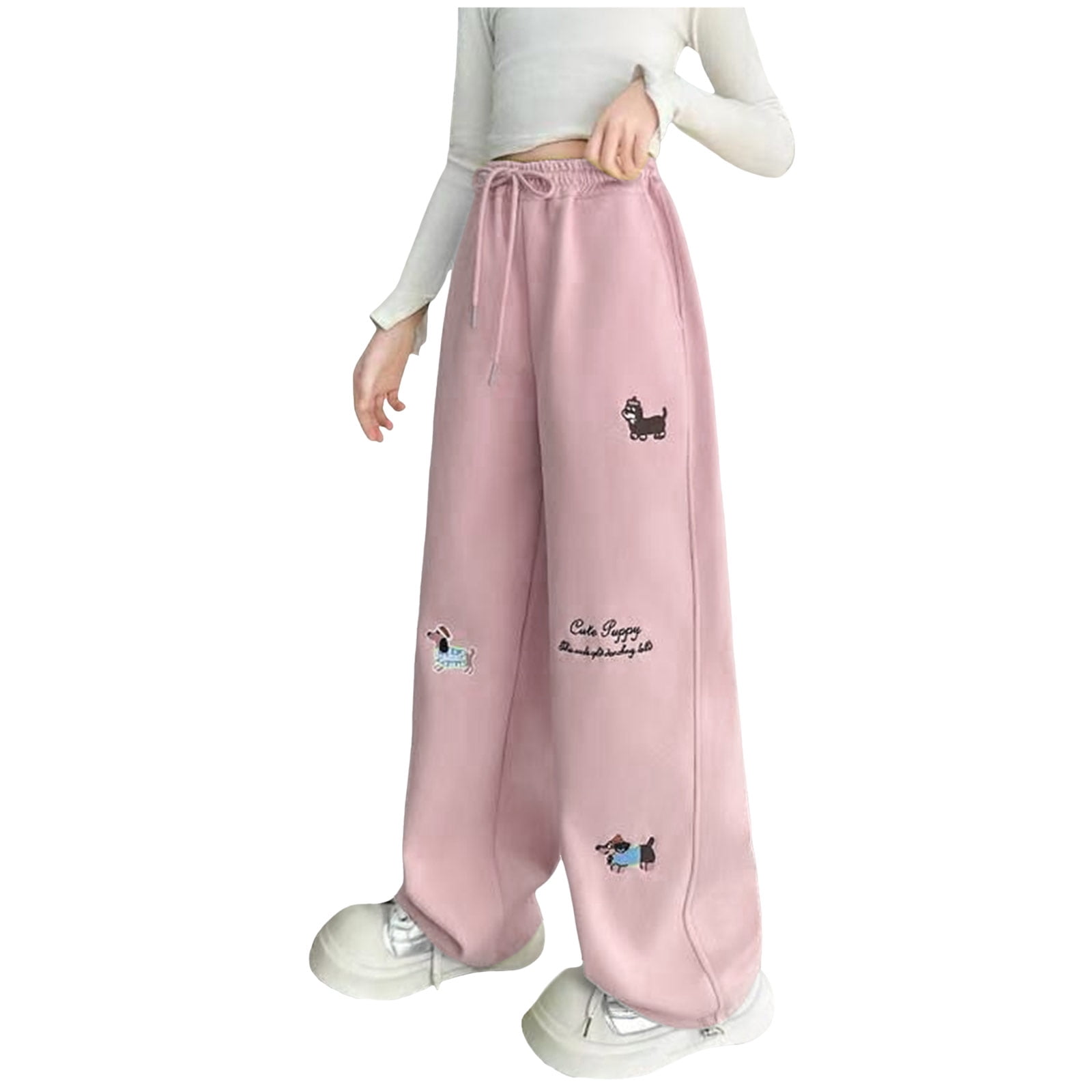 Caqnni Little Girls Cargo Pants Outdoor Casual Loose Comfortable ...