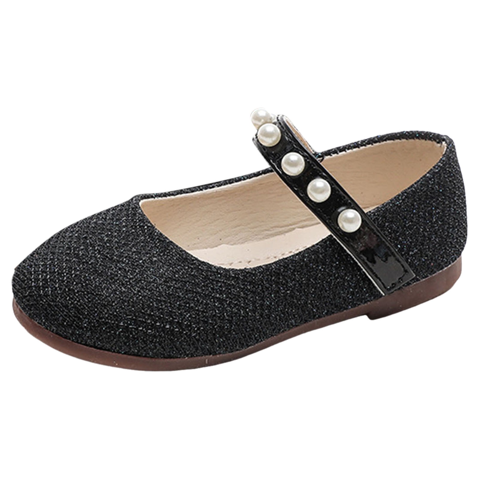 Caqnni Mary Jane Shoes flat First Flower Girl Party Wedding Dress Shoes ...