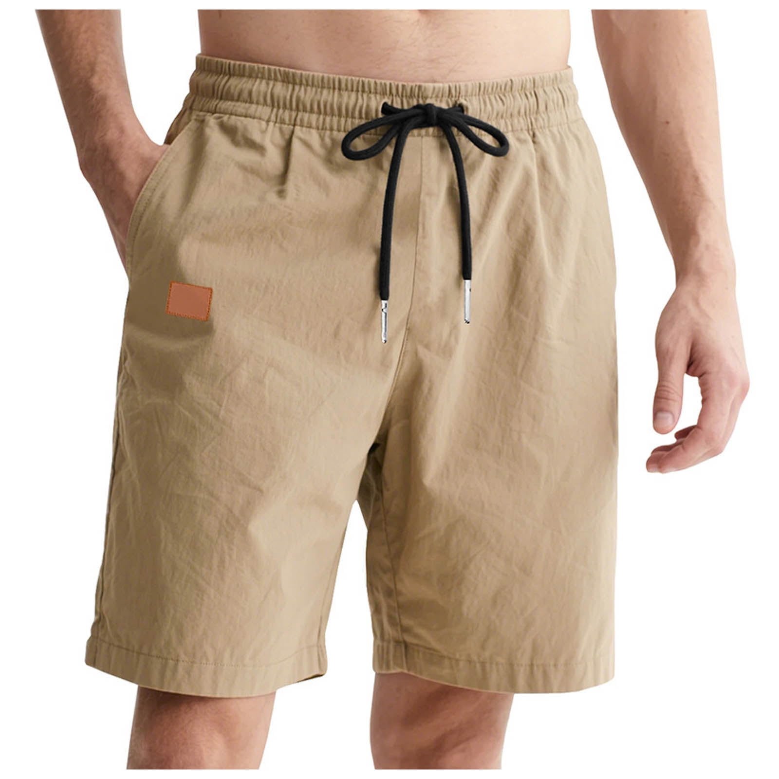 Caqnni Men's Casual Shorts Relaxed Fit Stretch with Pockets Outdoor ...