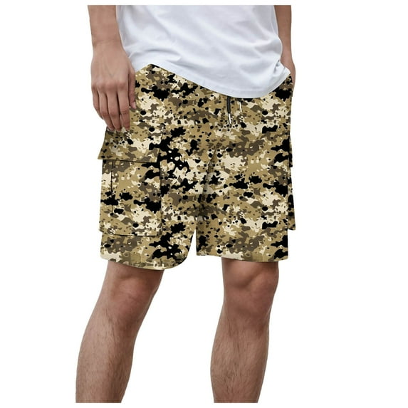 Caqnni Men's Golf Dress Shorts Flat Front Hybrid Lightweight Quick Dry ...