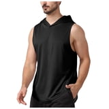 Caqnni Men's Gym Tank Tops Workout Muscle Tee Sleeveless Fitness ...