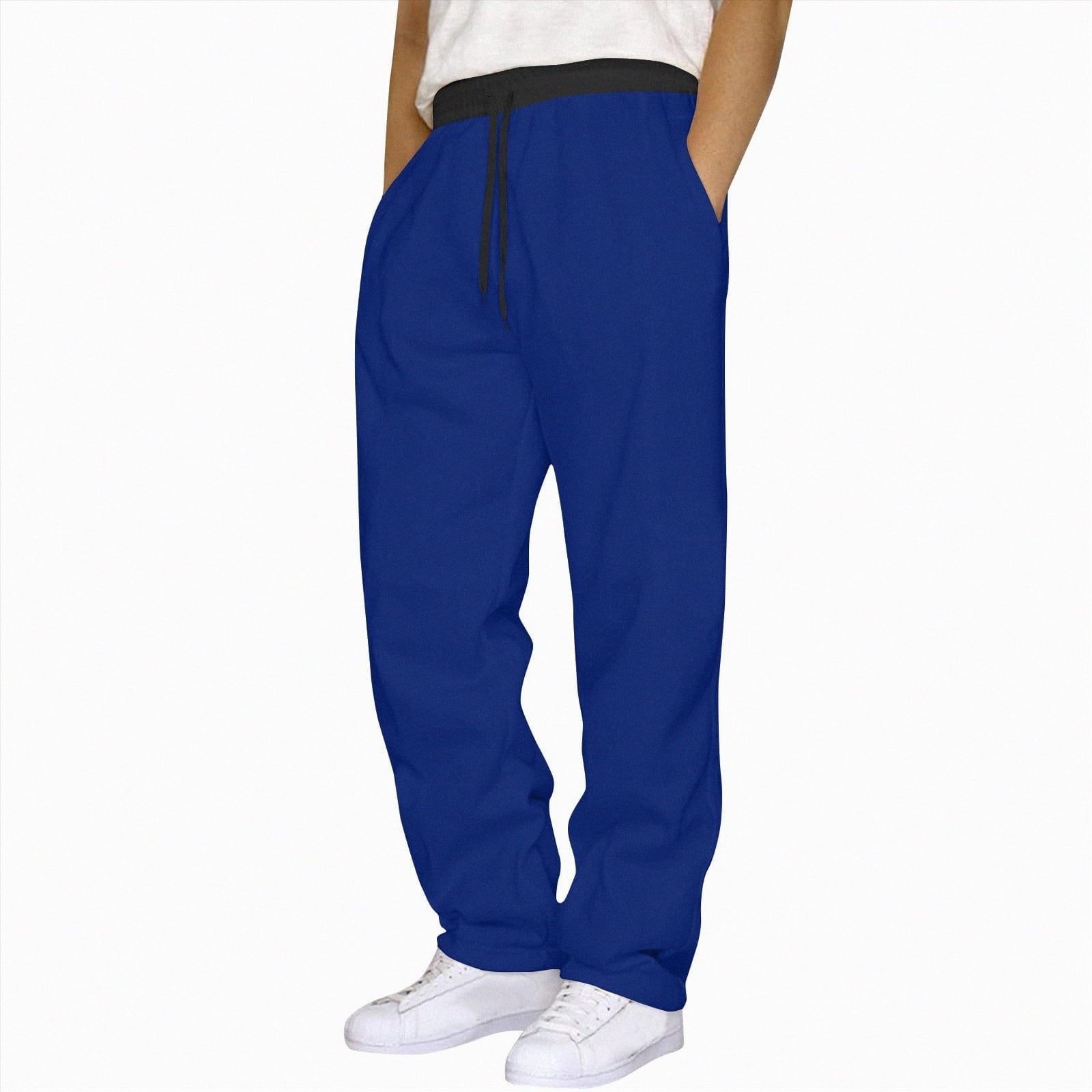 Caqnni Men's Lightweight Sweatpants Open Bottom Sweat Pants for Men ...