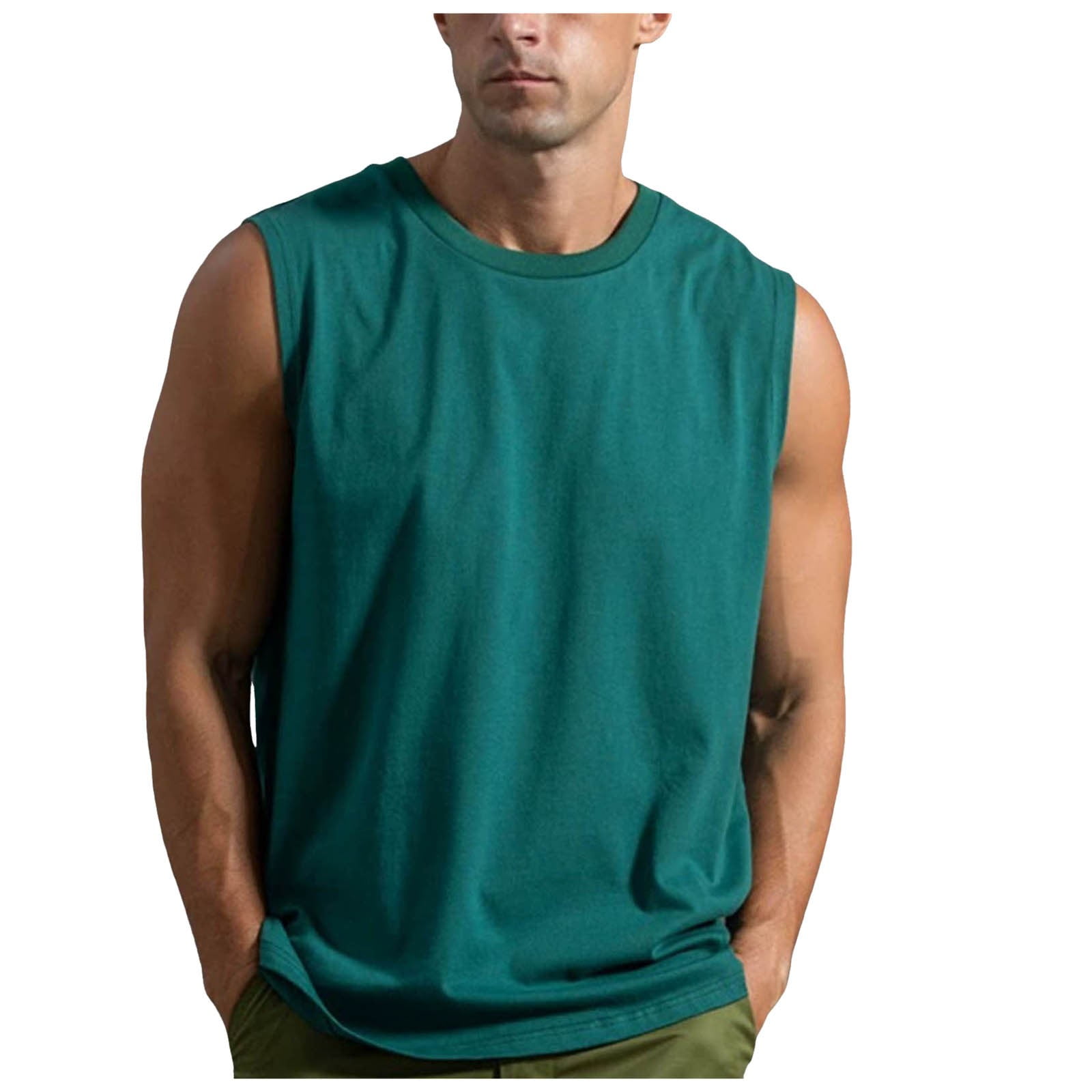 Caqnni Men's Quick Dry Sport Tank Top for Bodybuilding Gym Athletic ...