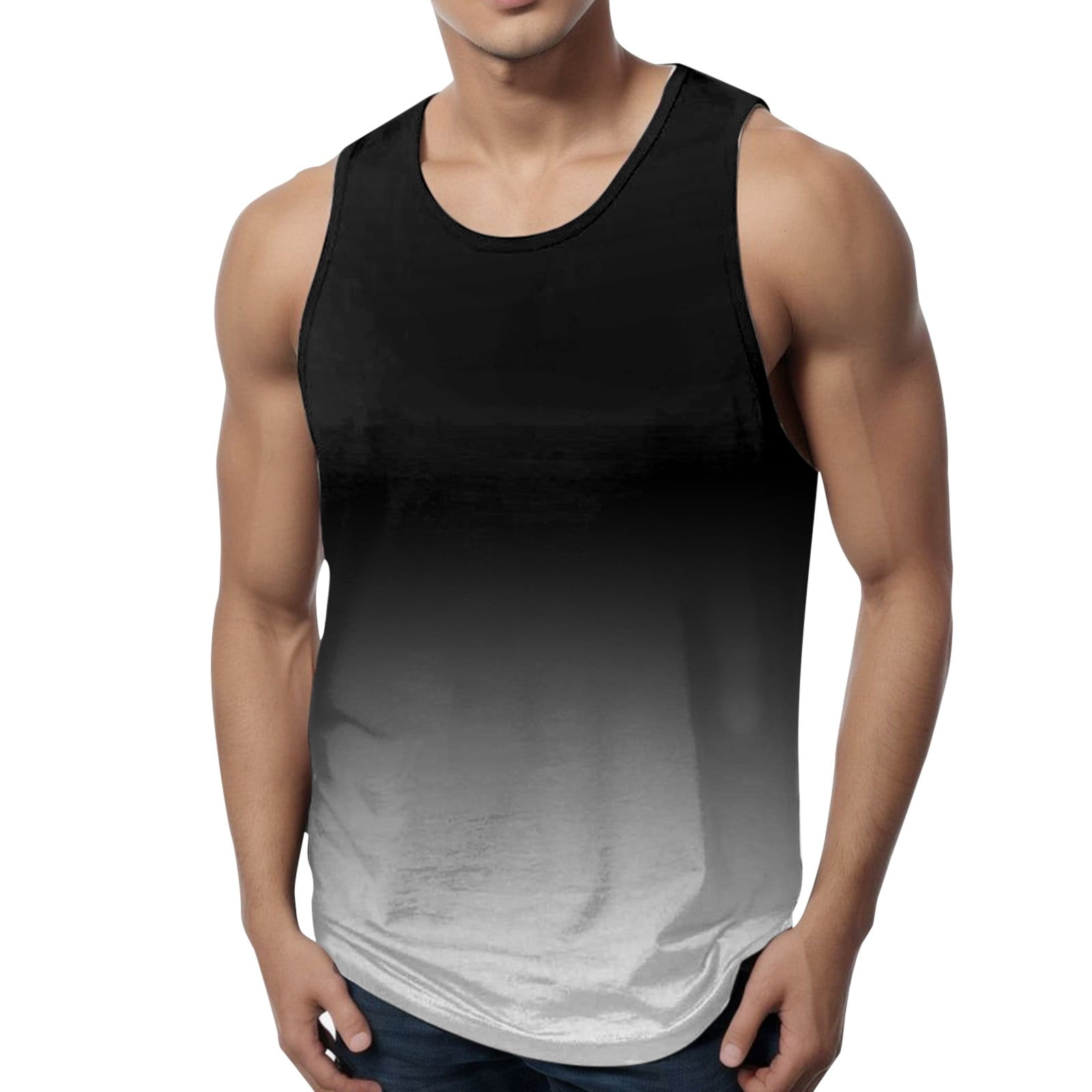 Caqnni Men's Tank Top, Lightweight Tanks For Men, Sleeveless Tank Shirt ...