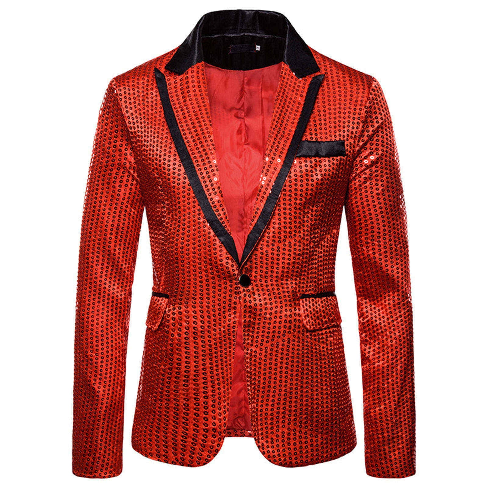 Customer reviews for Caqnni Men's Wedding Prom Party Sequined Tuxedo ...