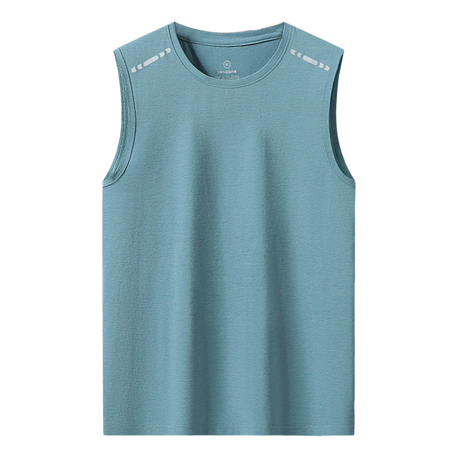 Caqnni Men's Workout Sleeveless Shirts Quick Dry Muscle Swim Shirt Gym ...