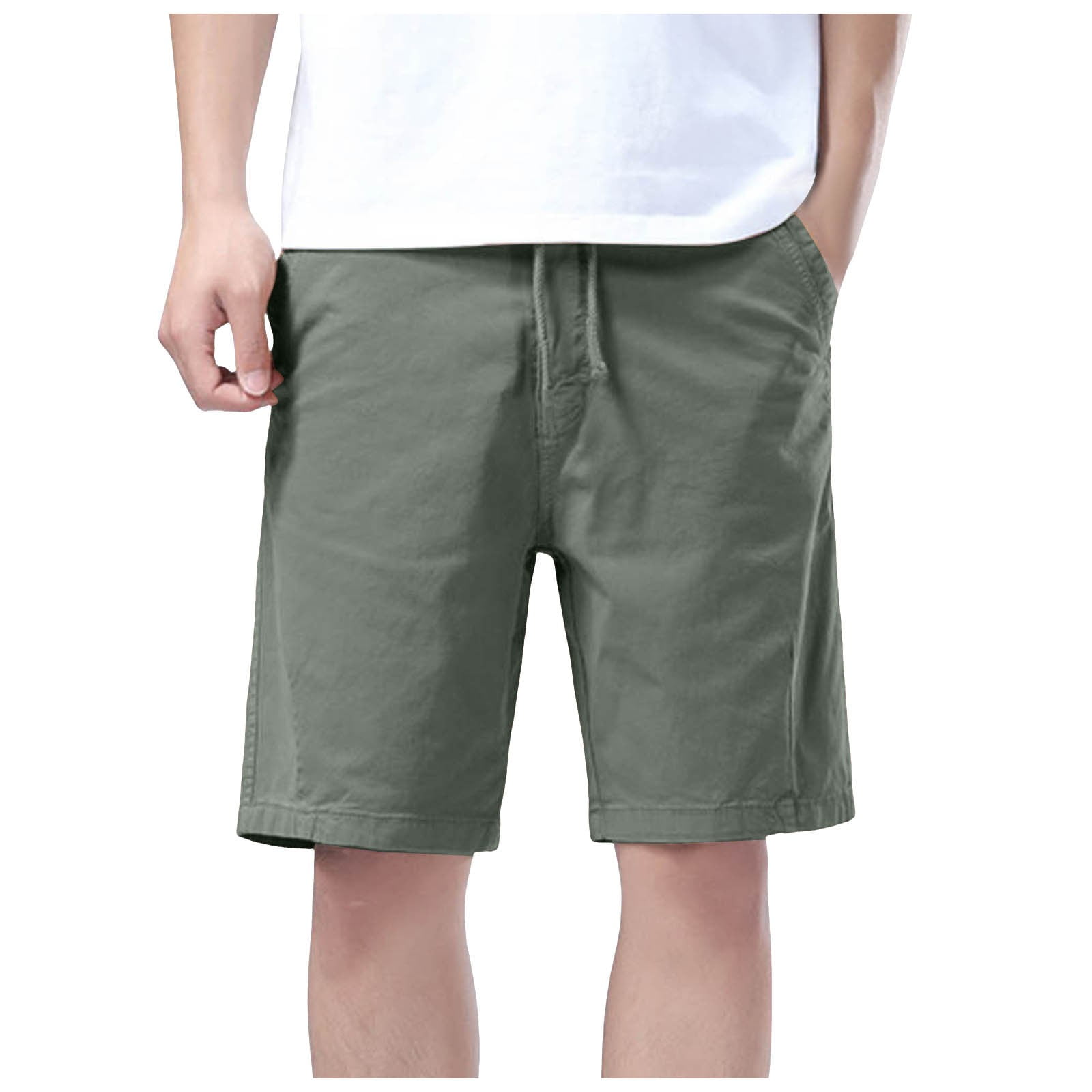 Caqnni Mens Casual Shorts-Summer Beach Leisure Shorts, Stretch Till ...