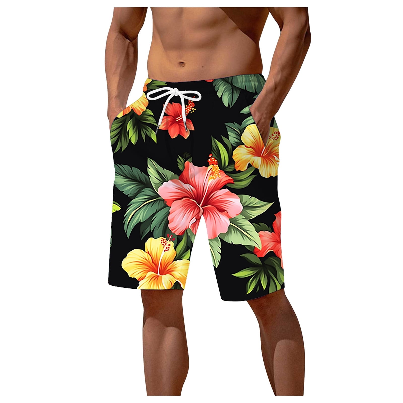 Caqnni Mens Swim Trunks Mesh Liner Swimming Trunks Bathing Suit Quick ...