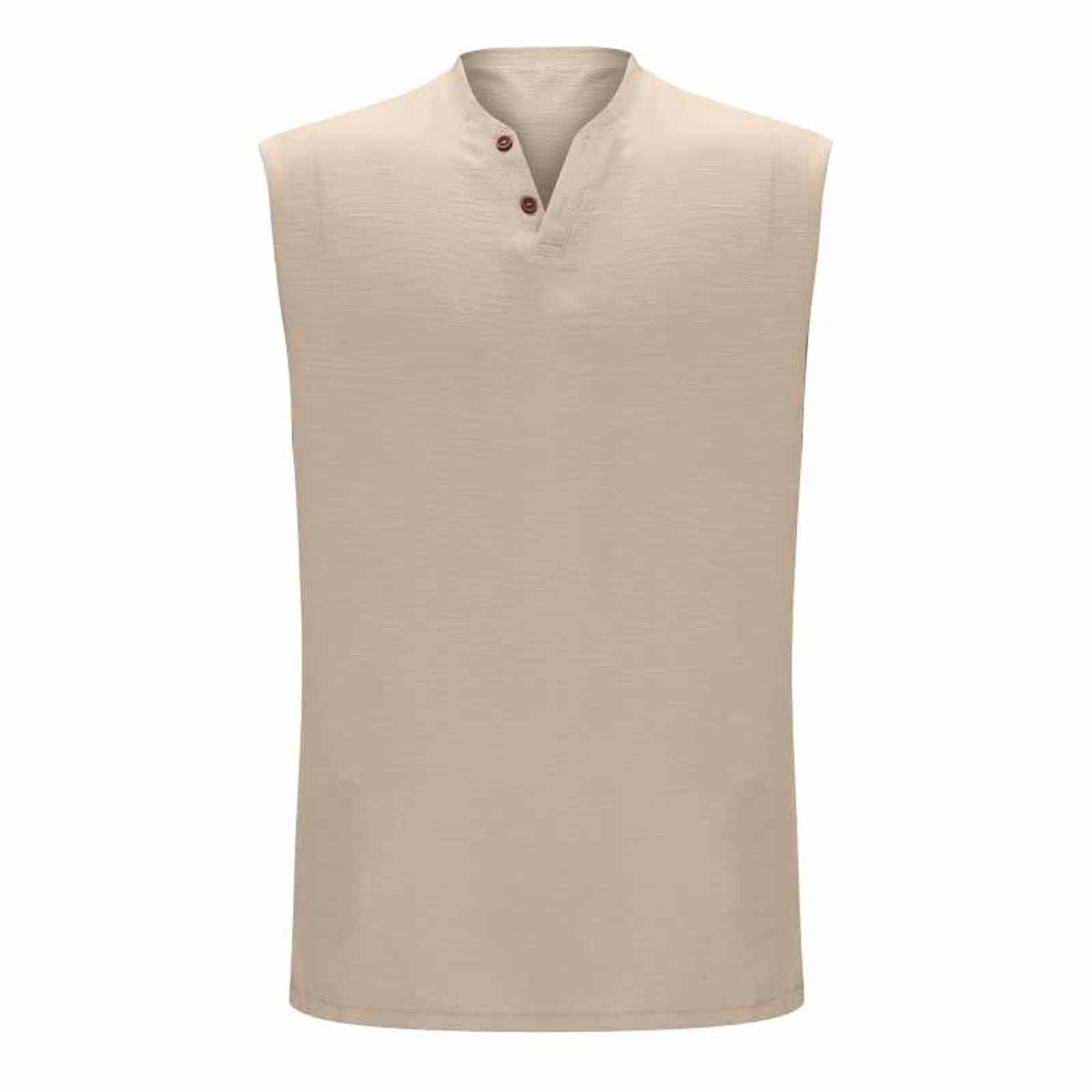 Caqnni Mens Tank Top Soft Performance Boxing Gym Shirts Plain Muscle ...