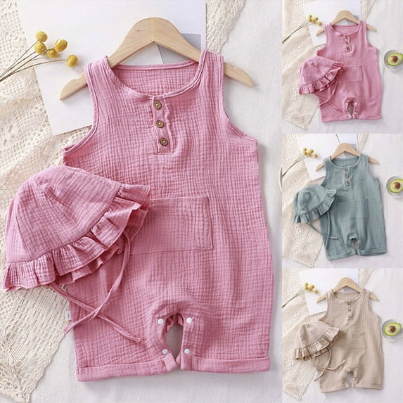 Caqnni Newborn 0-3 Months One-Piece Jumpsuit Summer Baby Clothes Boys ...