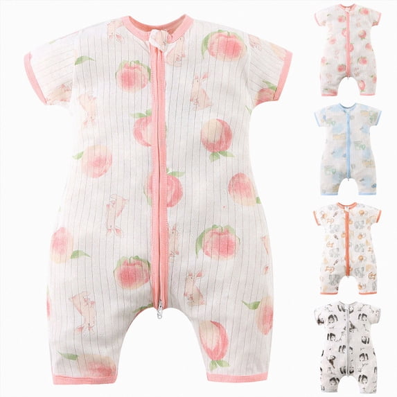 Caqnni Newborn 2-3 Years One-Piece Jumpsuit Baby Rompers Summer Newborn ...
