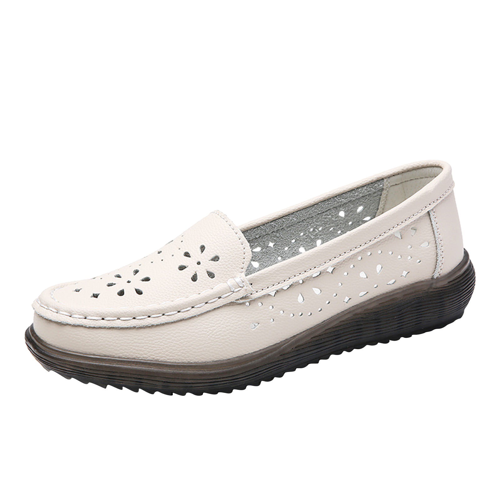 Caqnni Penny Loafers for Women, Leather Loafers Women, Comfortable Slip ...