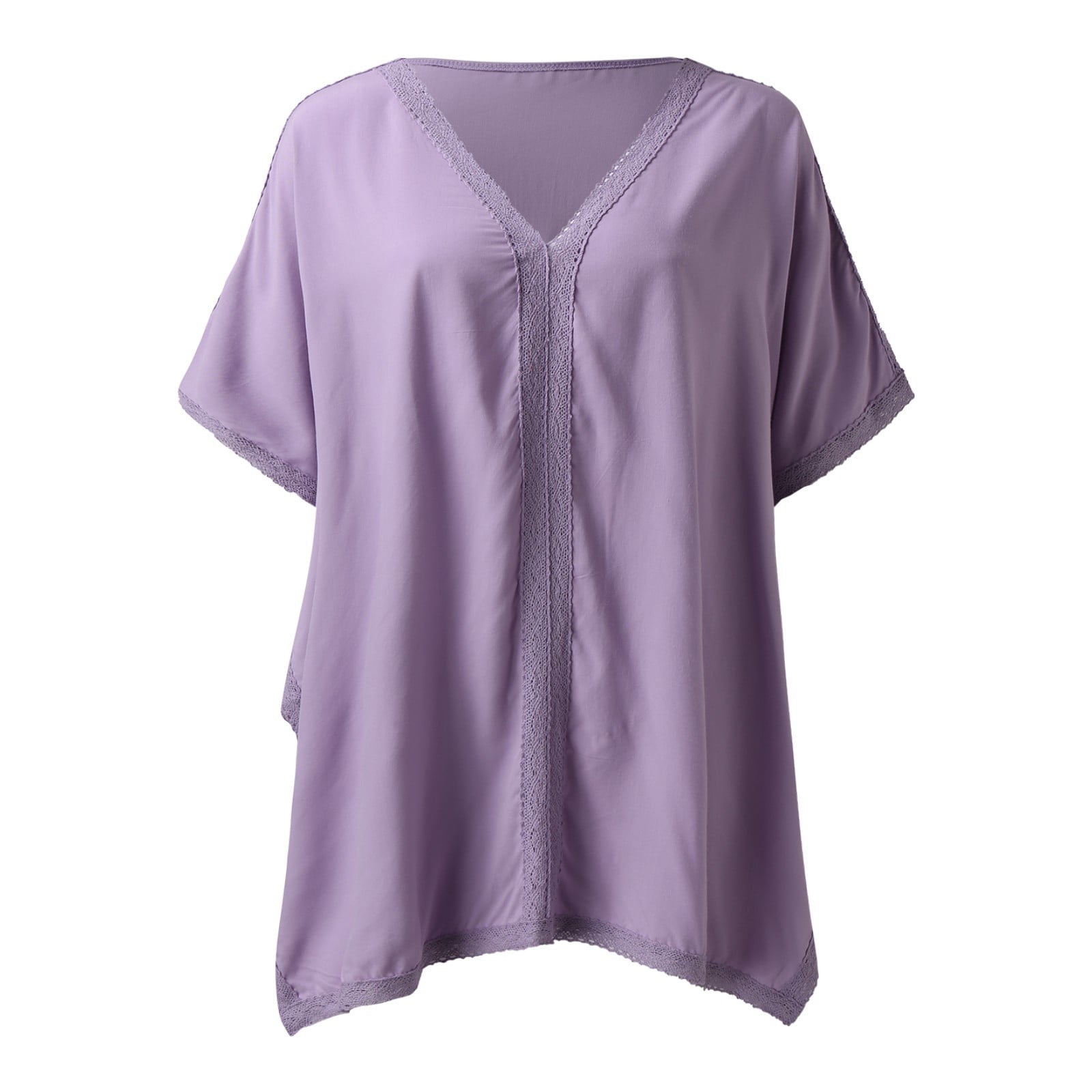 Caqnni Plus Size Women’s Kaftan Chiffon Beach Cover-Up, Loose Fit with ...