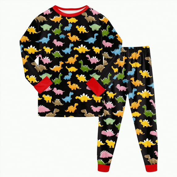 Caqnni Super Soft Kids 2 Piece Set Long Sleeve Crewneck & Elastic Waist ...