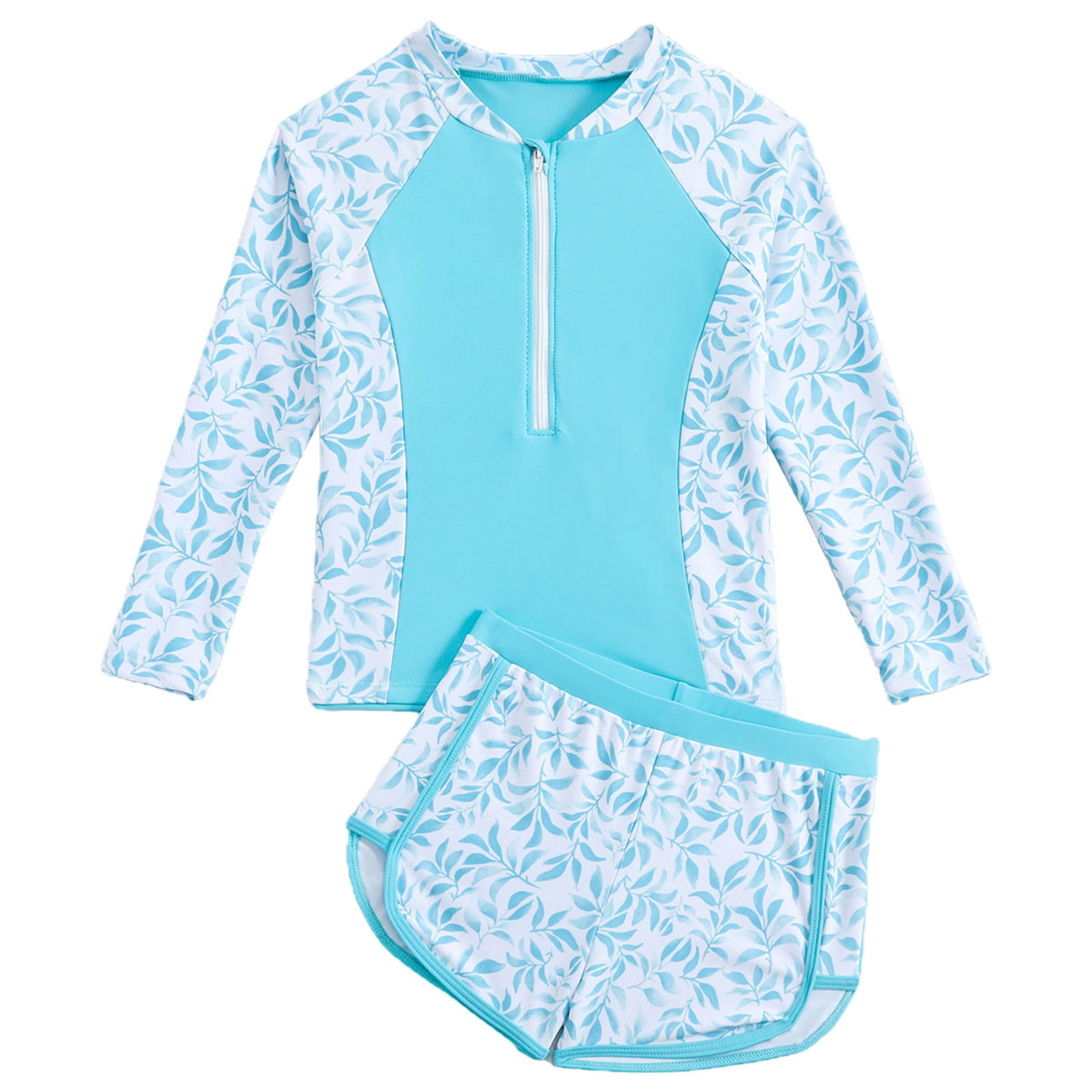 Caqnni Teen Swimsuits for Girls Girls' Swimwear 2PCS Suits Swim Top ...