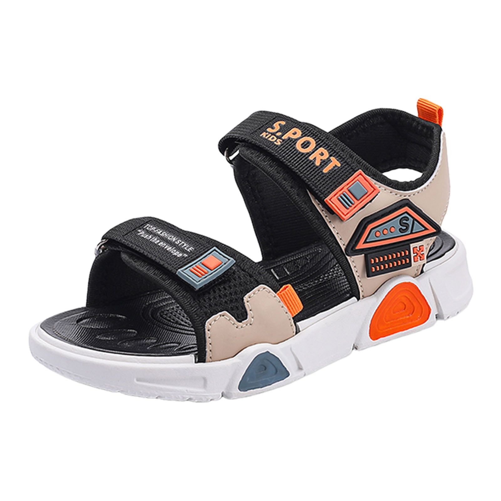 Caqnni All Terrain Double Strap Sandals for Boys - Rubber Sole ...