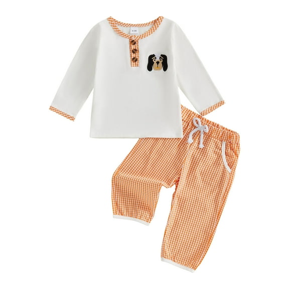 HCNTES Toddler Baby Boys Fall Winter Clothes Letter Long Sleeve ...