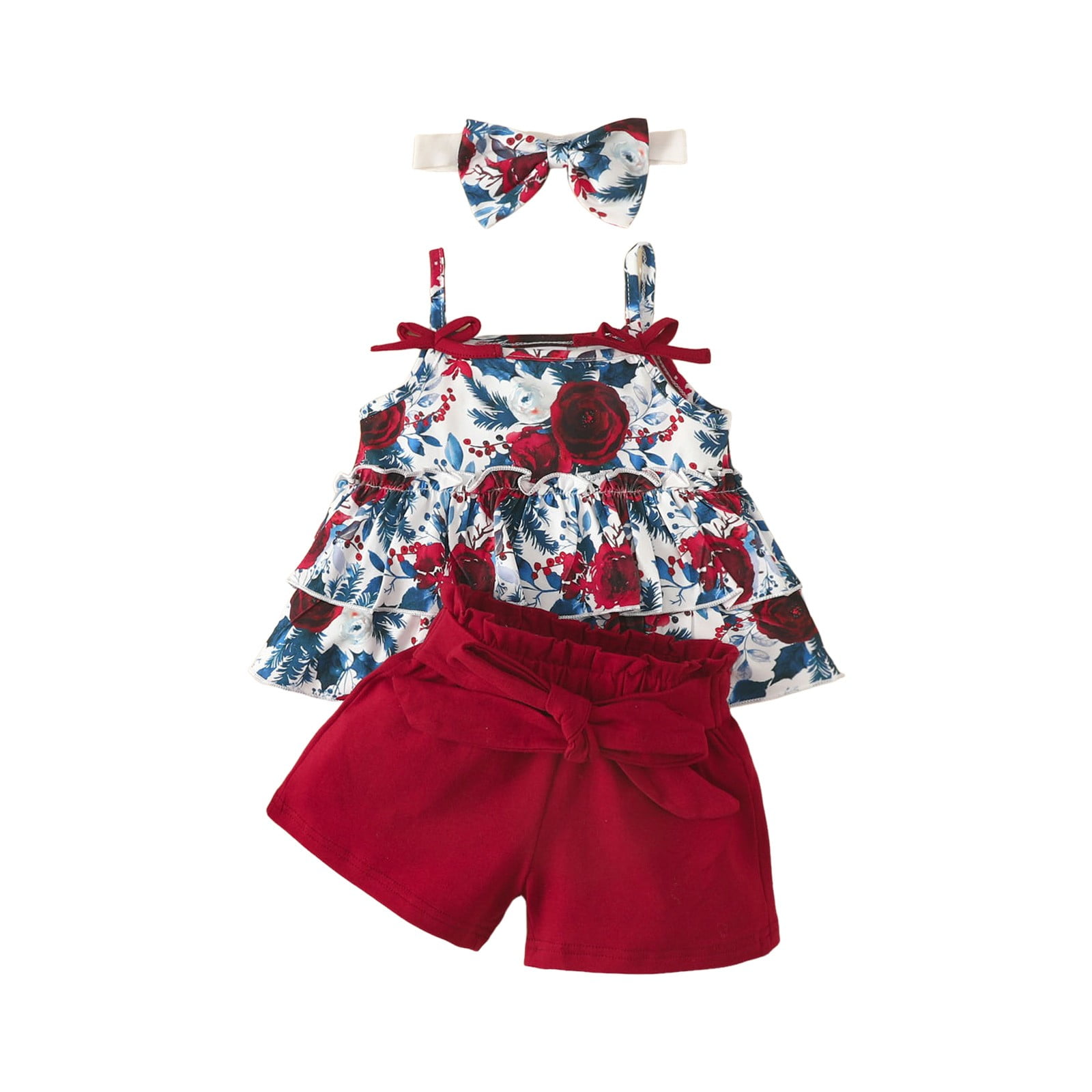 Caqnni Toddler Baby Girl Summer Clothes Outfit Funny Letter T Shirt Top ...