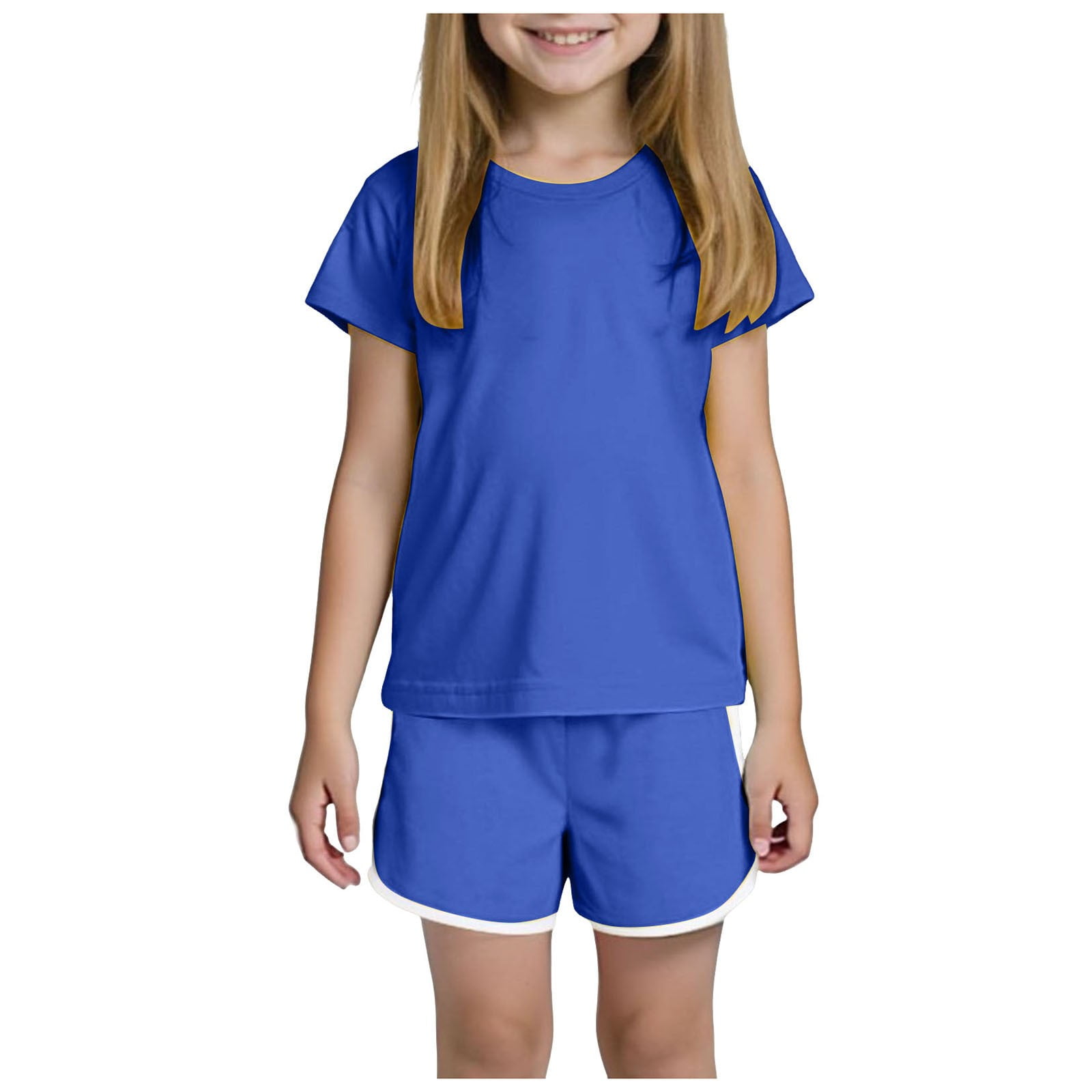 Caqnni Toddler Baby Girls Denim Shorts Outfits Sleeveless T-Shirt Tops ...