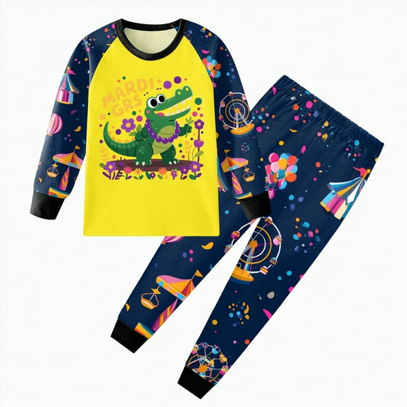 Caqnni Toddler Easy On-Off 2PCs Long Sleeve Top with Envelope Shoulders ...