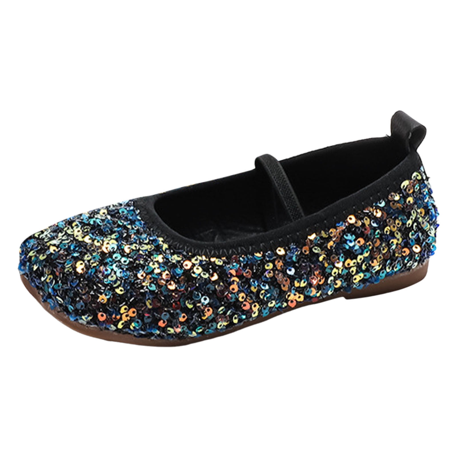 Caqnni Toddler Girls Dress Shoes Flower Girl Flats Mary Jane Wedding ...