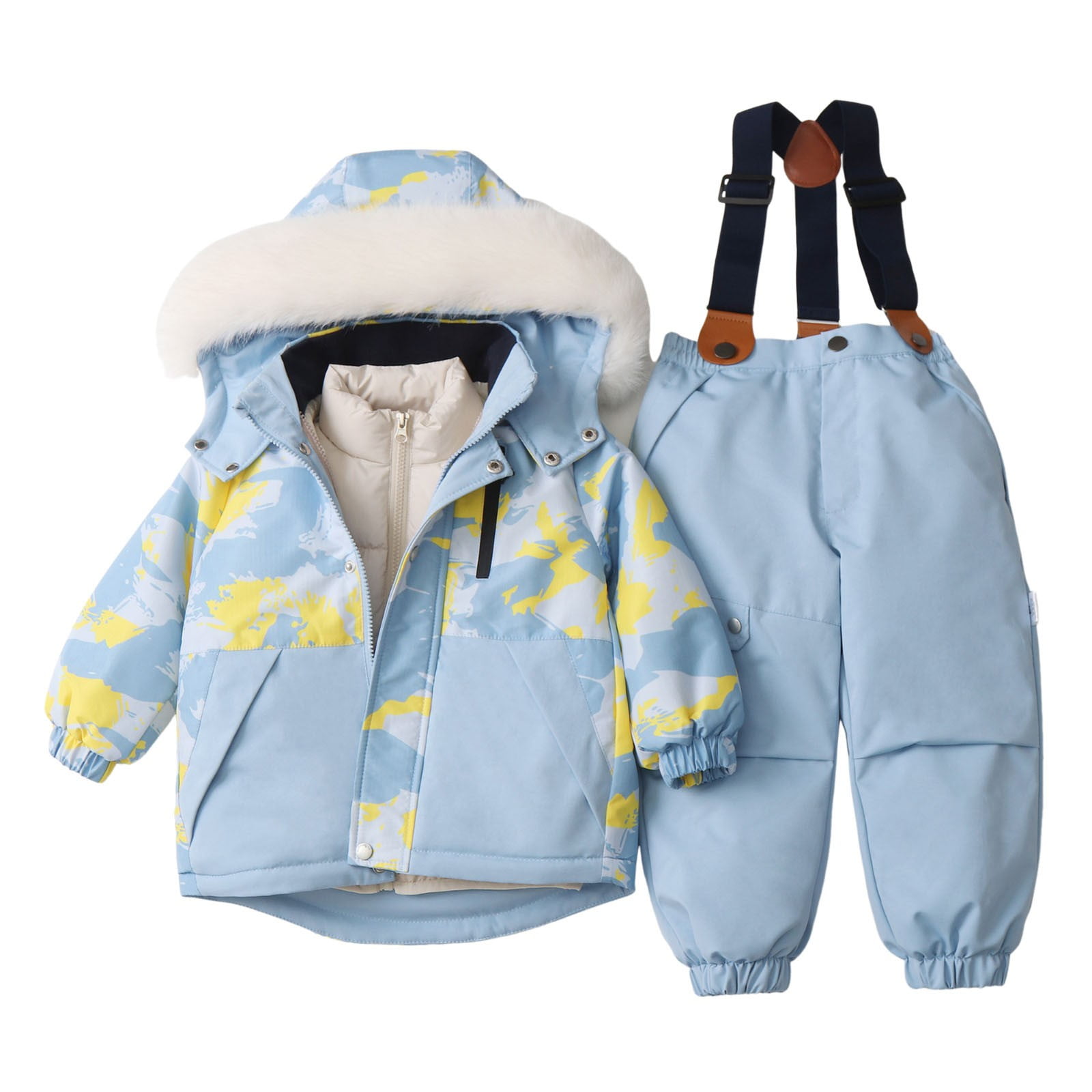 Caqnni Winter Baby Boy Girl Romper Jacket Hooded Jumpsuit Warm Thick Coat Outfit I Boys Snowsuit ...