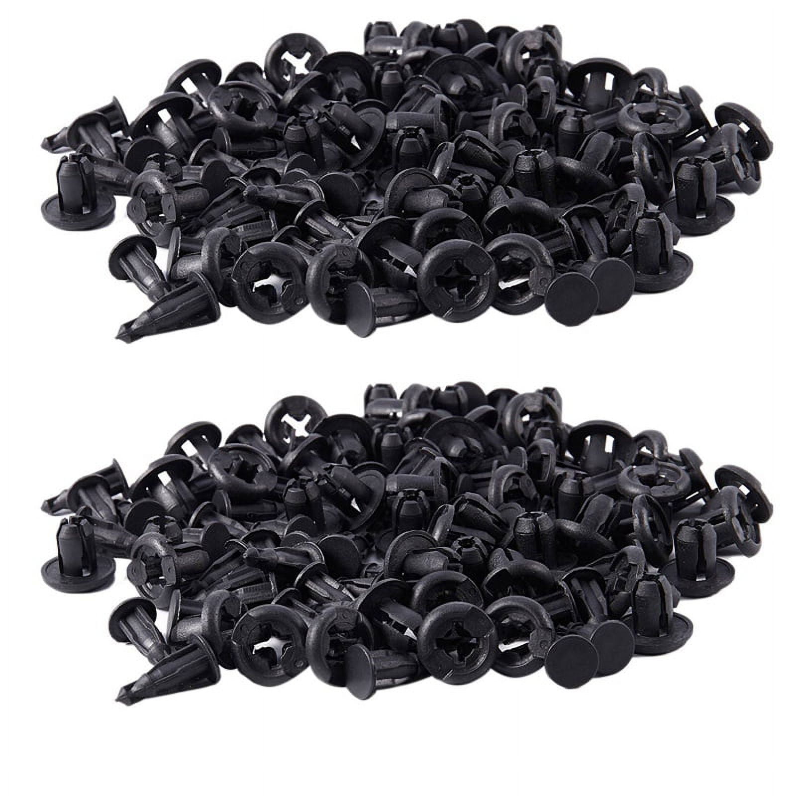 Car 10mm Hole Dia Plastic Rivets Fastener Push Pin Clips 100PCS ...