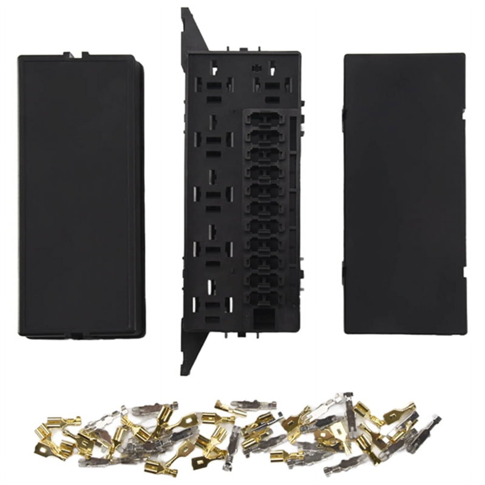 Car 11 Way Fuse Holder Relay Box with Terminals Relays Waterproof ...