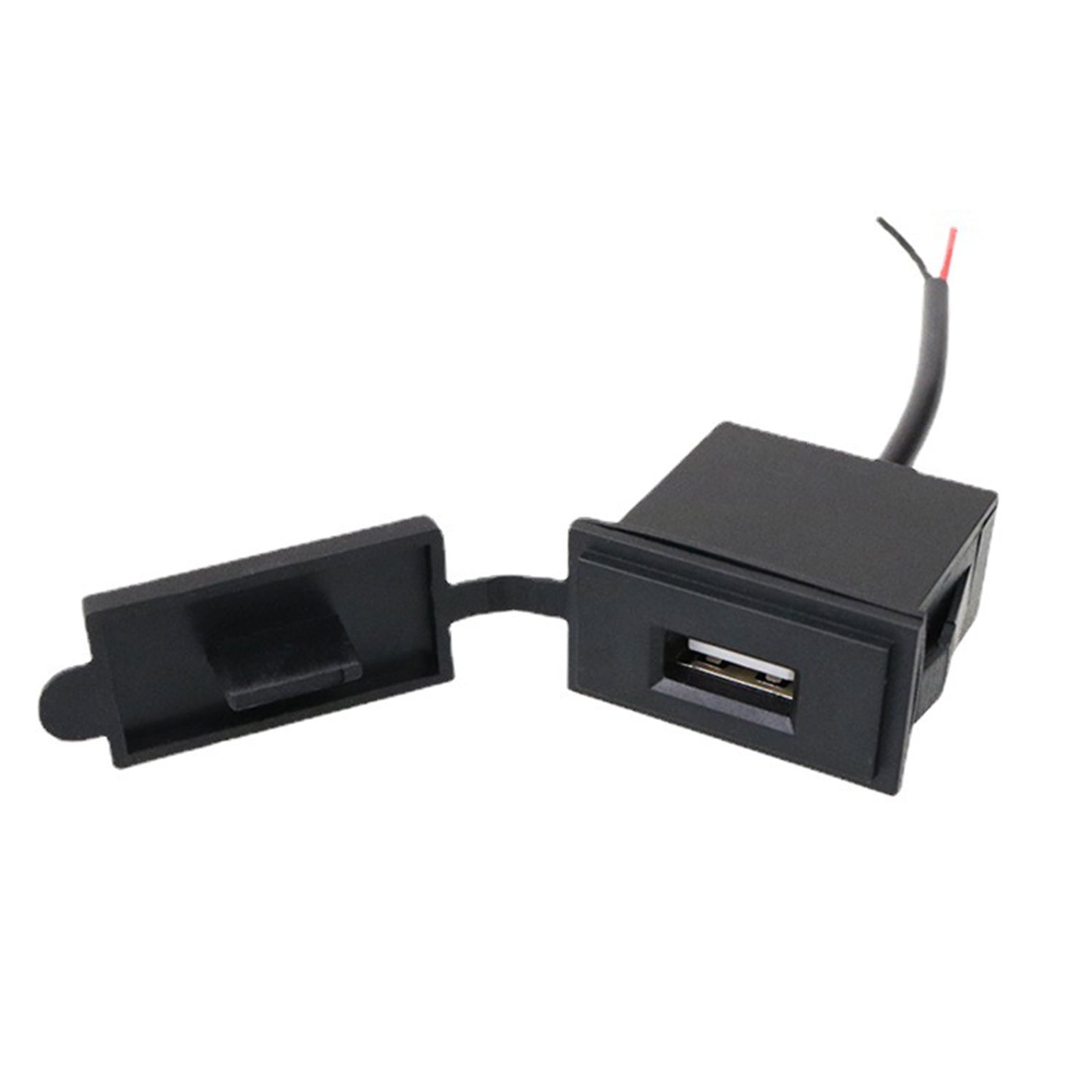 Car 12/24V Socket 2.4A Adapter Single USB Square Shape Waterproof Power ...