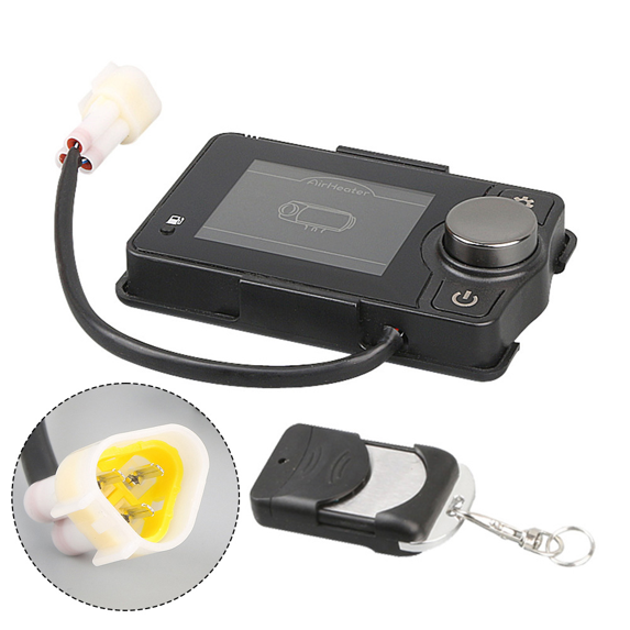 Car 12V 24V Parking Heater LCD Switch + Remote Control Parking Heater ...