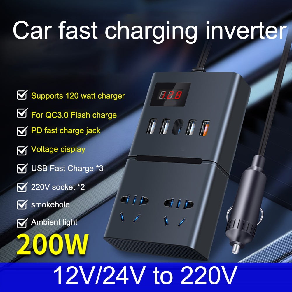 Car 12V Inverter Power Inverter 12V To DC110V Car Outlet Adapter ...