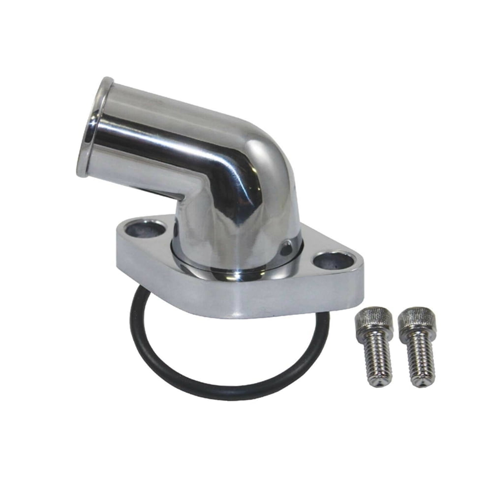 Car 15° Swivel Polished Water Neck Thermostat Housing For SBC CBC Chevy ...
