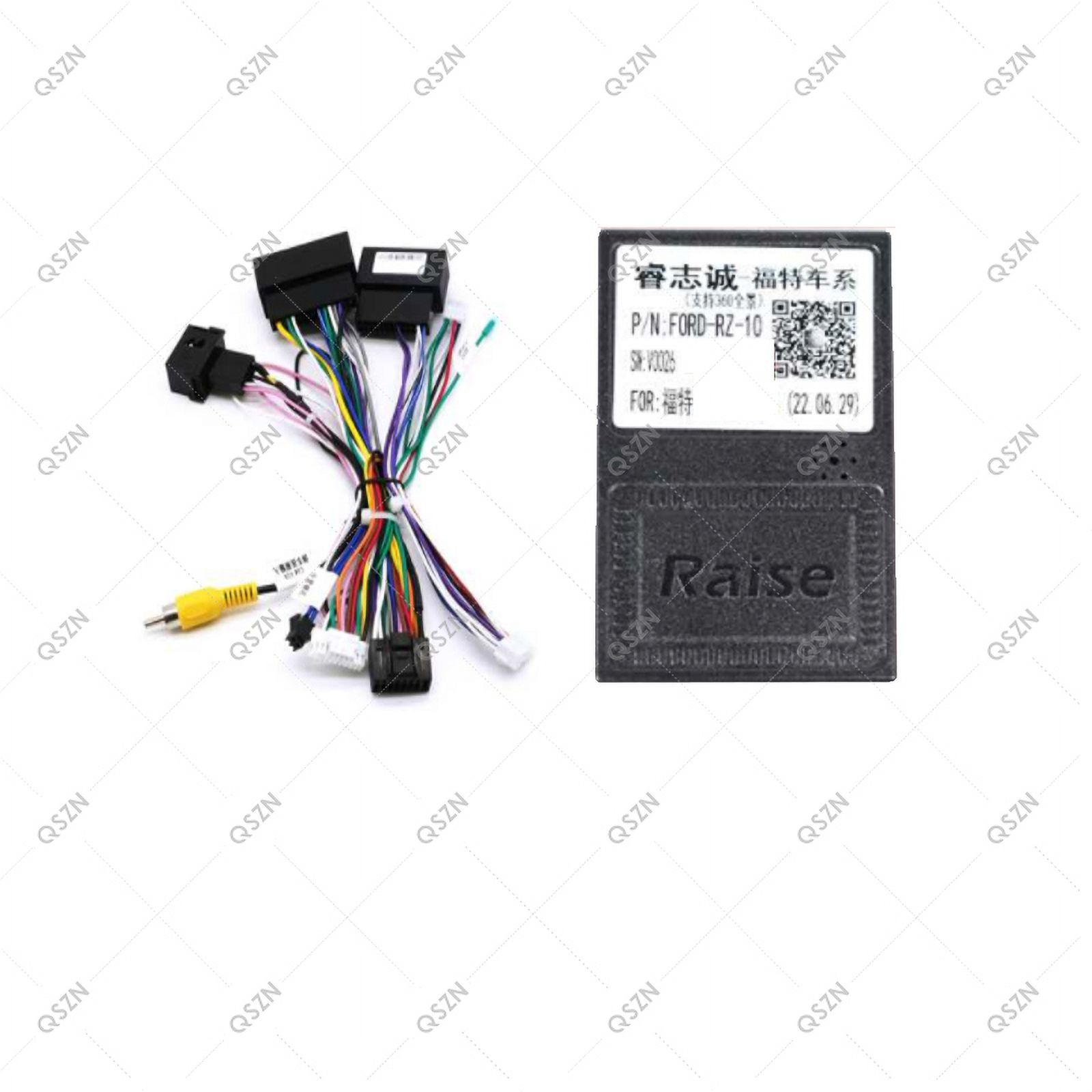 Car 16 pin Audio Wiring Harness With Canbus Box For Ford Transit ...