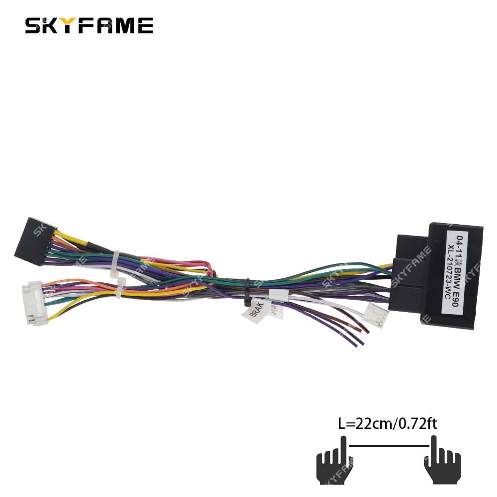 Car 16pin Wiring Harness Adapter Canbus Box Decoder Android Radio Power ...