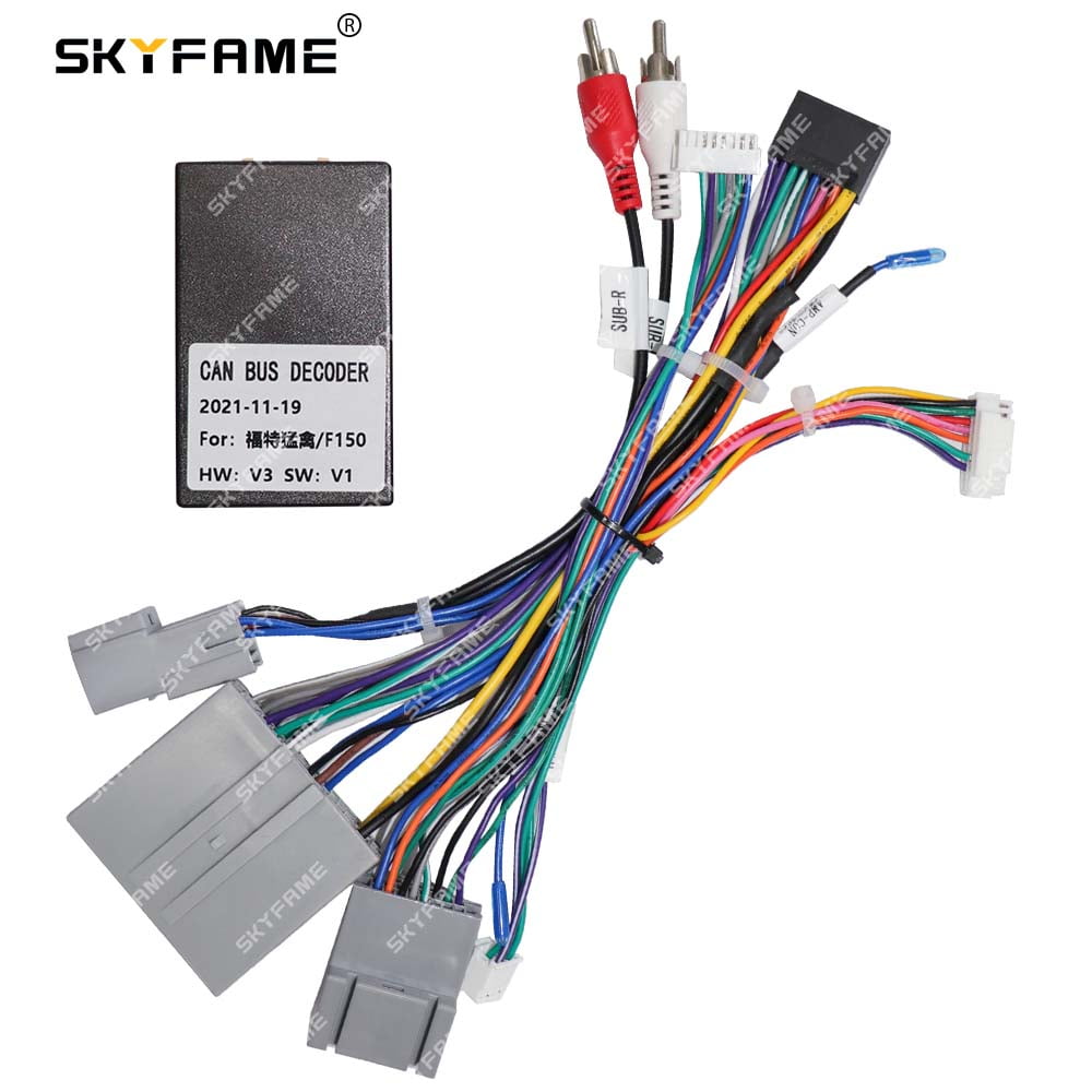 Car 16pin Wiring Harness Adapter Canbus Box Decoder For Ford Raptor ...