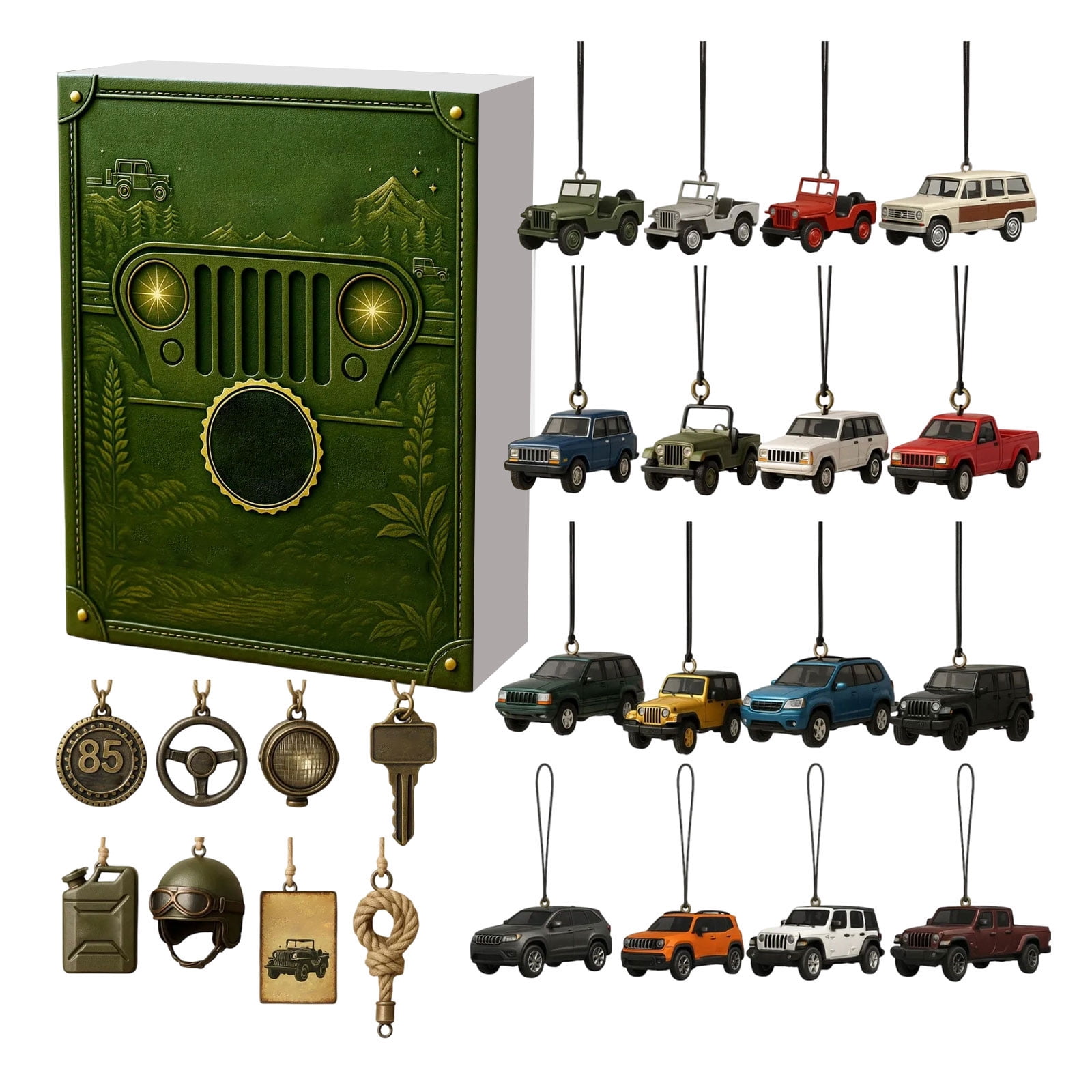 Car 2025 Advent Calendar, 24 Days Christmas Countdown Calendar with 24 ...