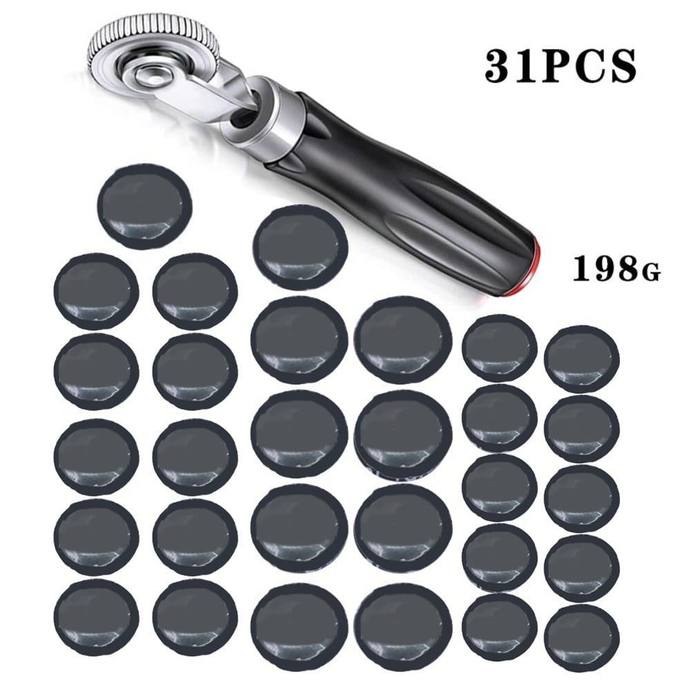Car 30pcs 3 sizes Truck Tire Repair Rubber Patch Tool Kit 34/42/58mm w ...