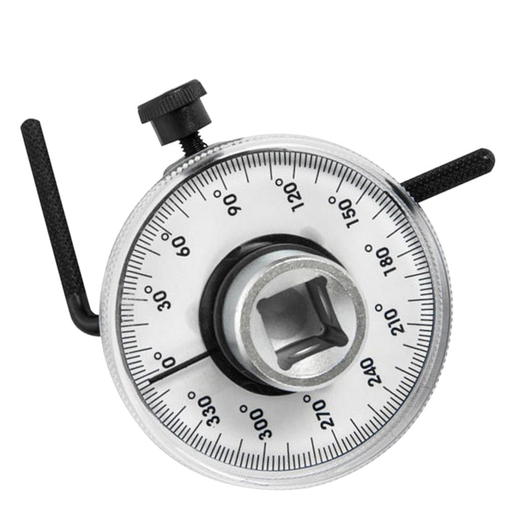 Car 360 degree Angle Gauge Dial Wrench 1/2 Inch Ratchet Meter Measurer ...