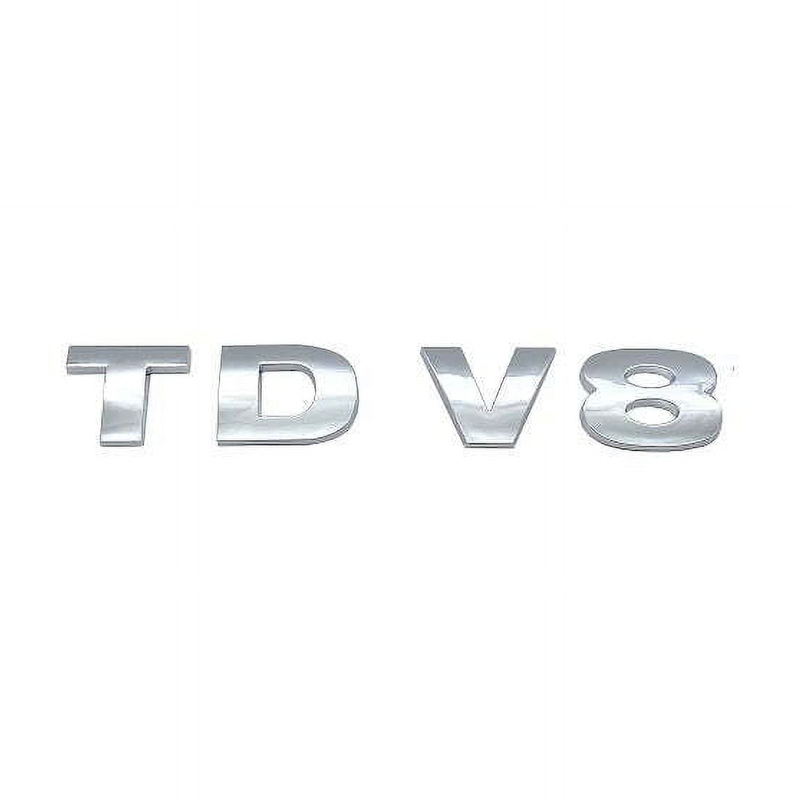 Car 3D ABS TDV8 Trunk Logo Badge Emblem Decals Sticker Compatible With ...