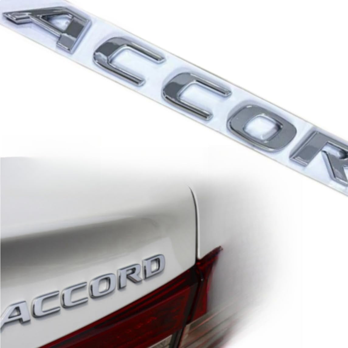 Car 3D Rear Tail Letter Emblem Replacement for Accord,Car Badge Decals ...