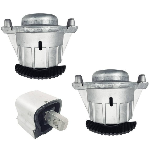 Car 3Pcs Engine + Transmission Mount Left +Right 2042404317,2122400418 ...