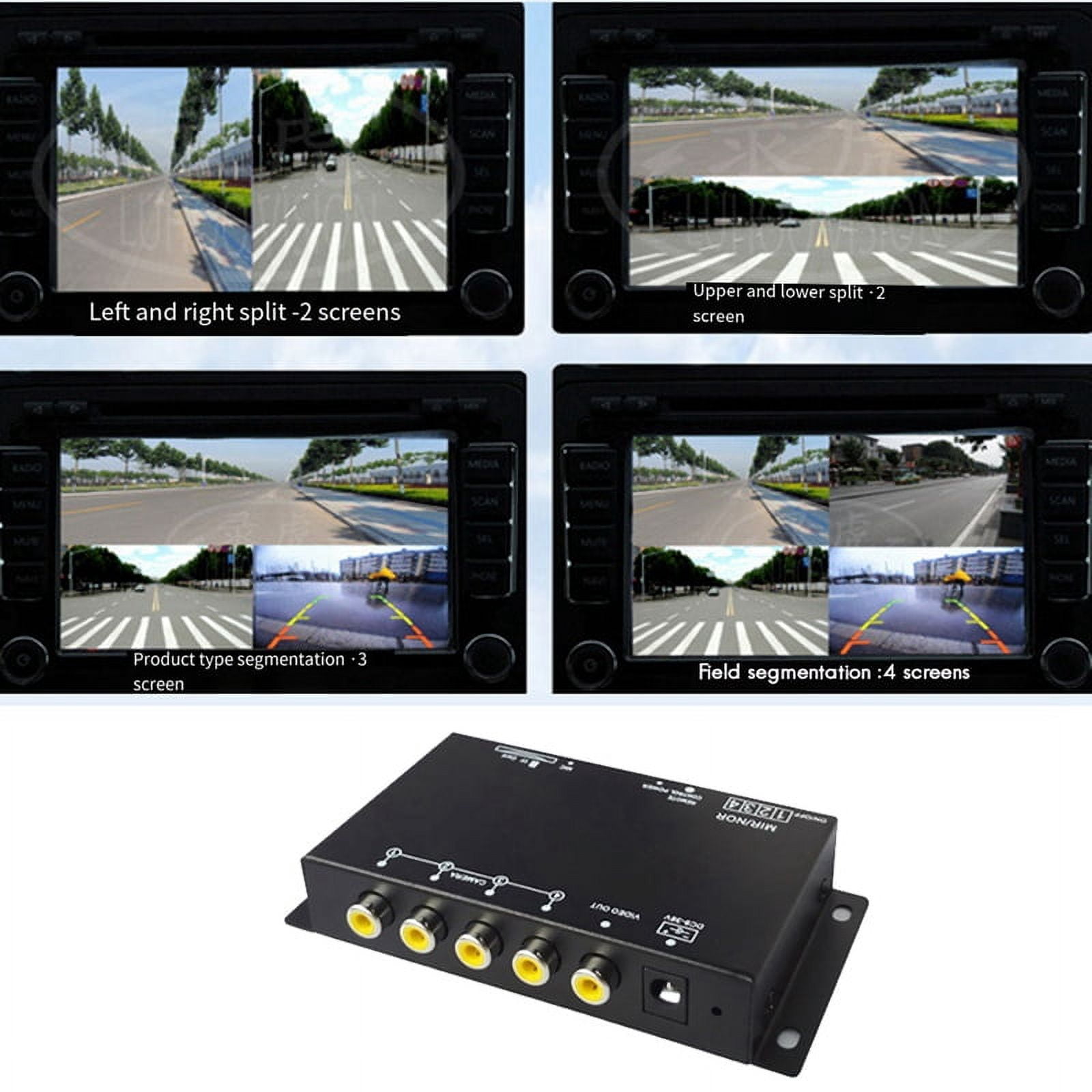Car 4-Channel Driving Recorder Switcher Control Car Cameras Control ...