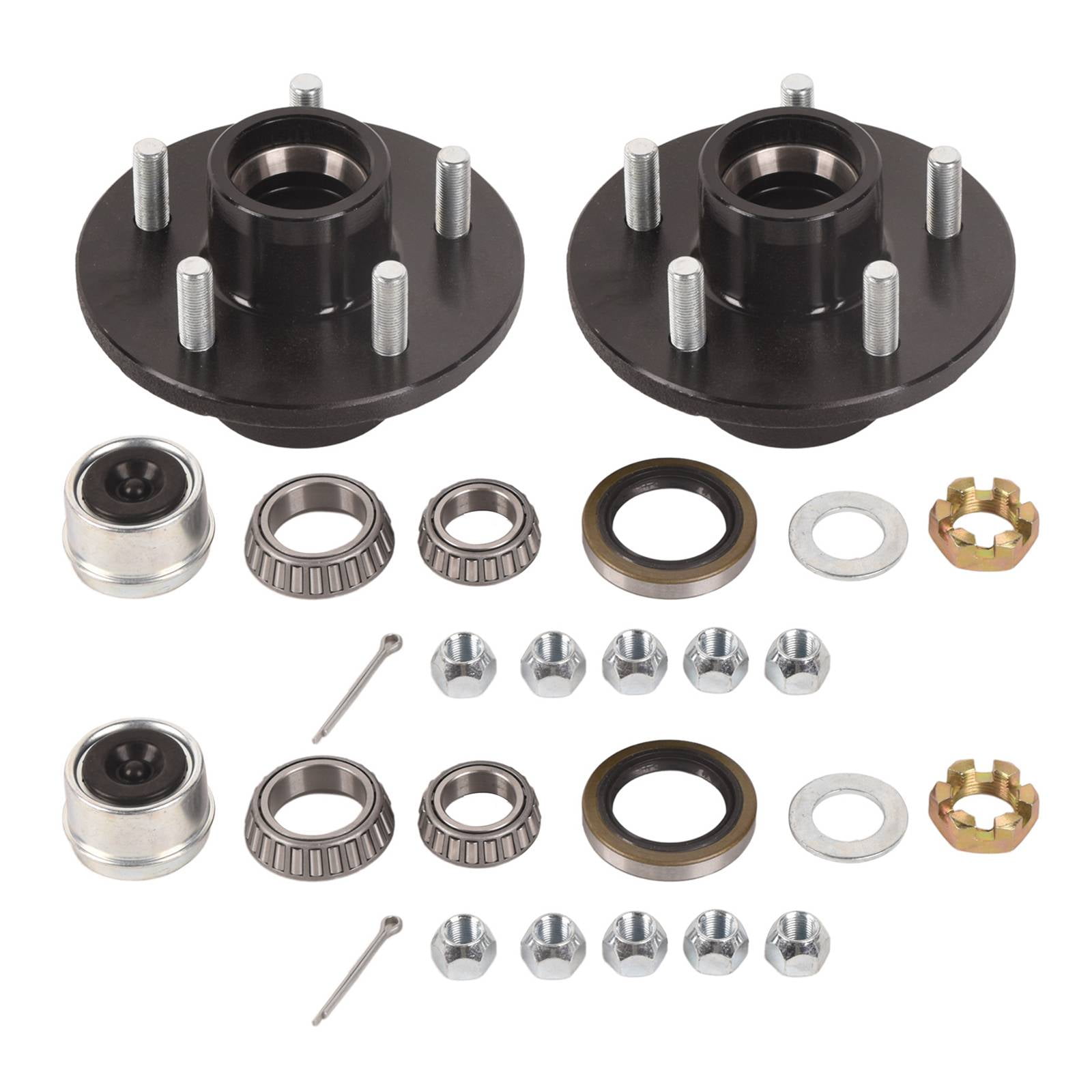 Car 5 Lugs Trailer Idler Hub Kits 5 on 5 5x5 for 3500 lbs Trailer Axle ...
