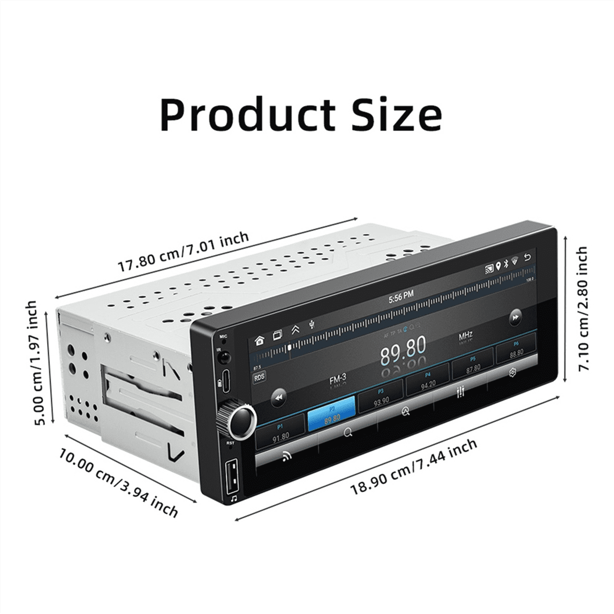 Car 6.86 Inch 1 Din MP5 Player Bluetooth Portable Screen Navigation ...