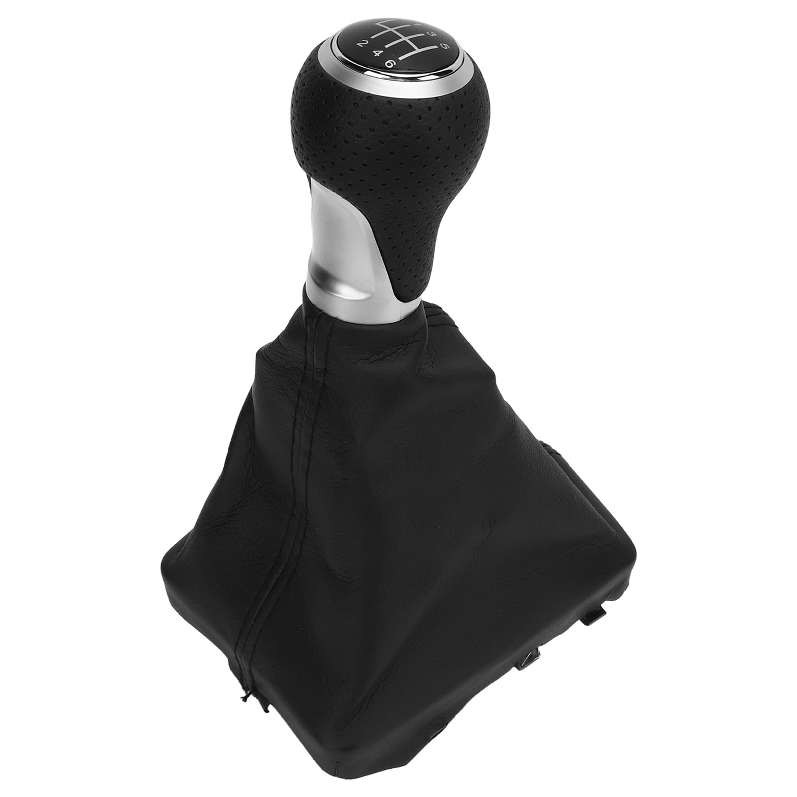 Car 6 Speed Gear Shift Knob White Lettering Ergonomic Replacement for ...