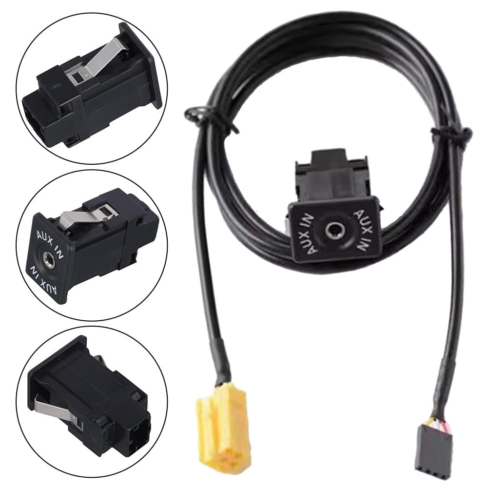 Car 6Pin Aux Audio Cable Socket Aux Interface Adapter Cable for Fiat ...