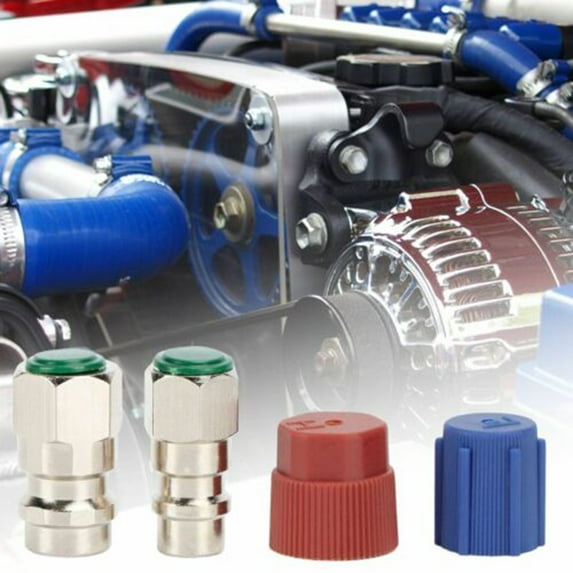 Car A/C R-12 to R-134a Conversion Adapter Kit with Valves for Vehicle ...