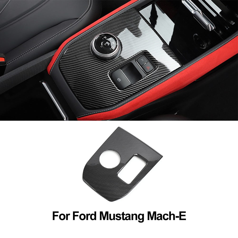 Car ABS Carbon Fiber Central Control Gear Panel Sticker For Ford ...
