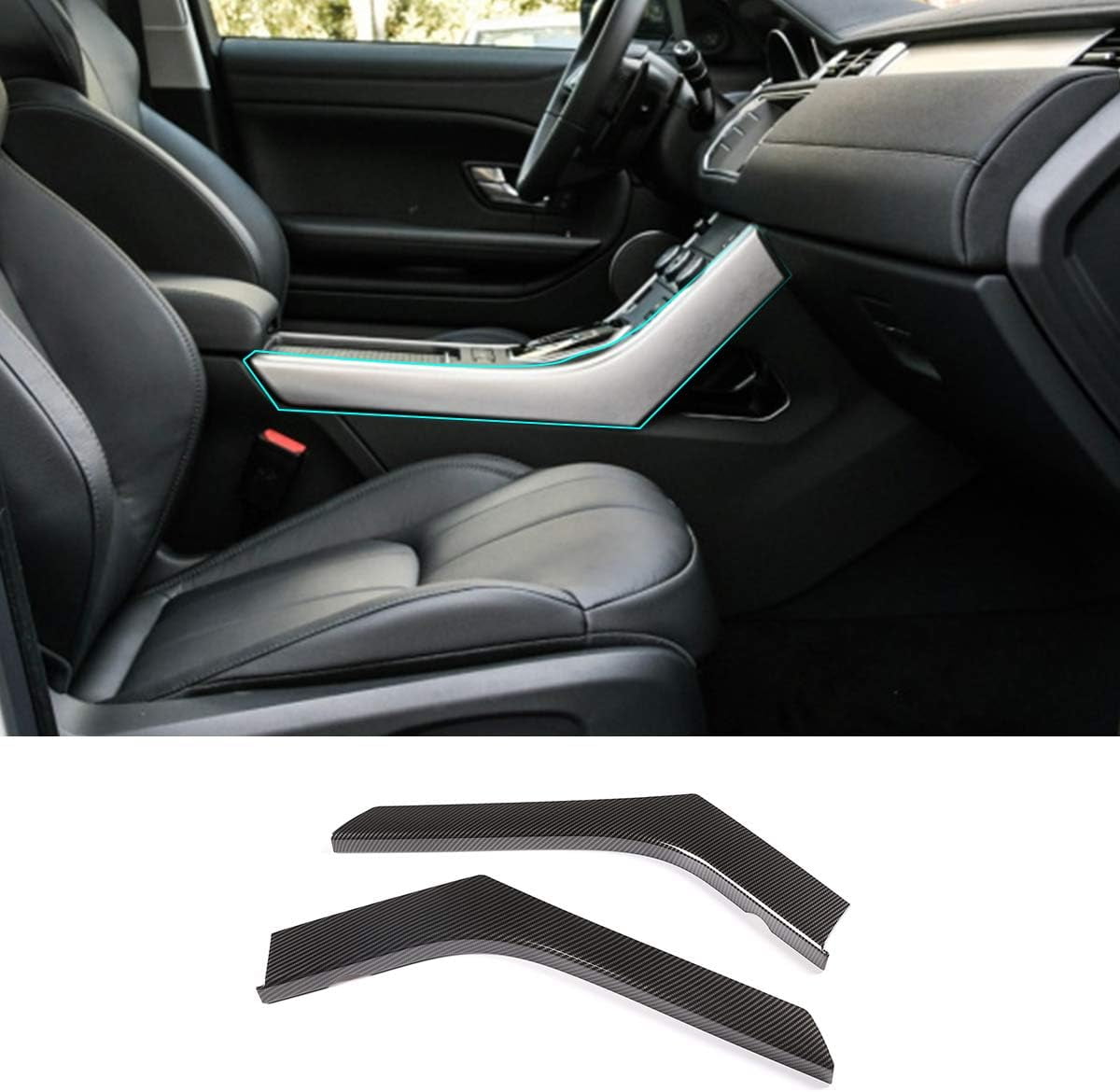 Car ABS Interior Center Console Side Decoration Strips Panel Trim for ...